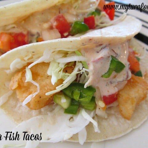 Baja California fish tacos with a Creamy Chipotle sauce - My Turn for Us