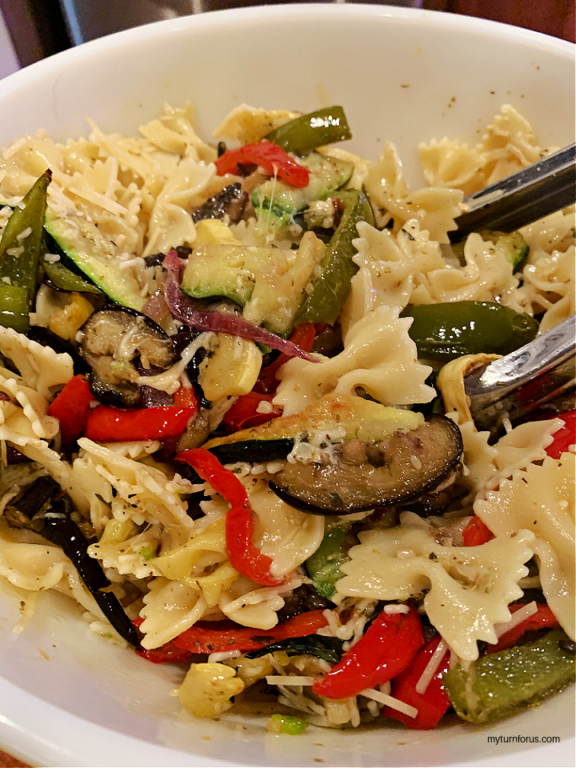 Roasted Vegetable Pasta Primavera - My Turn for Us
