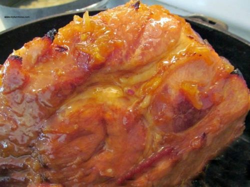 Pineapple Brown Sugar Glaze for Baked ham - My Turn for Us
