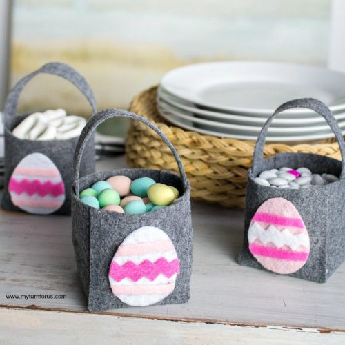 No-sew Mini Easter Basket - My Turn for Us
