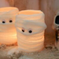 Mummy Candles for Halloween lighting - My Turn for Us