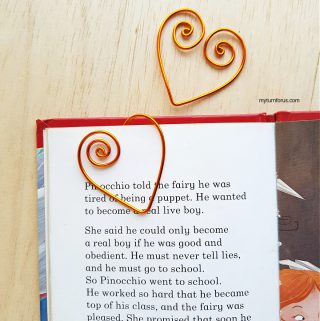 DIY Wire Bookmark Heart - My Turn for Us
