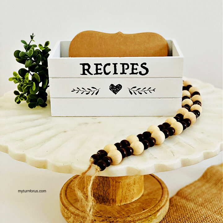 DIY Recipe Box-Farmhouse Style - My Turn for Us