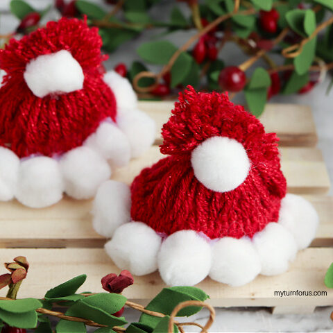 Mini Santa Hats Craft - My Turn for Us