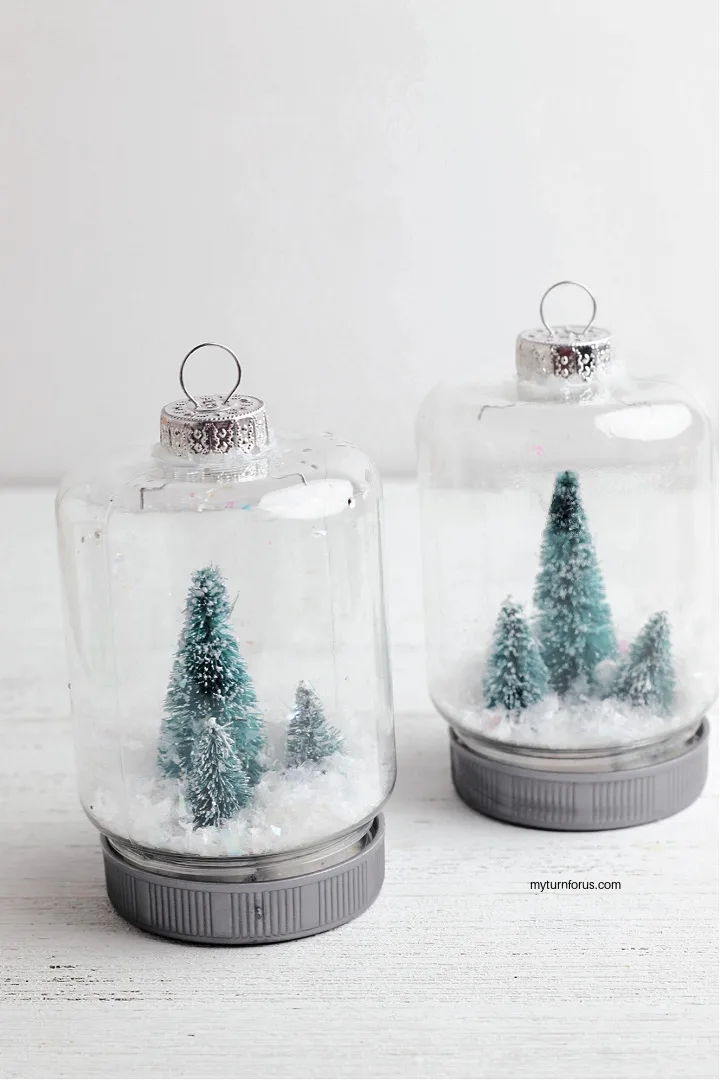 Mini Snow Globe Ornament - My Turn for Us