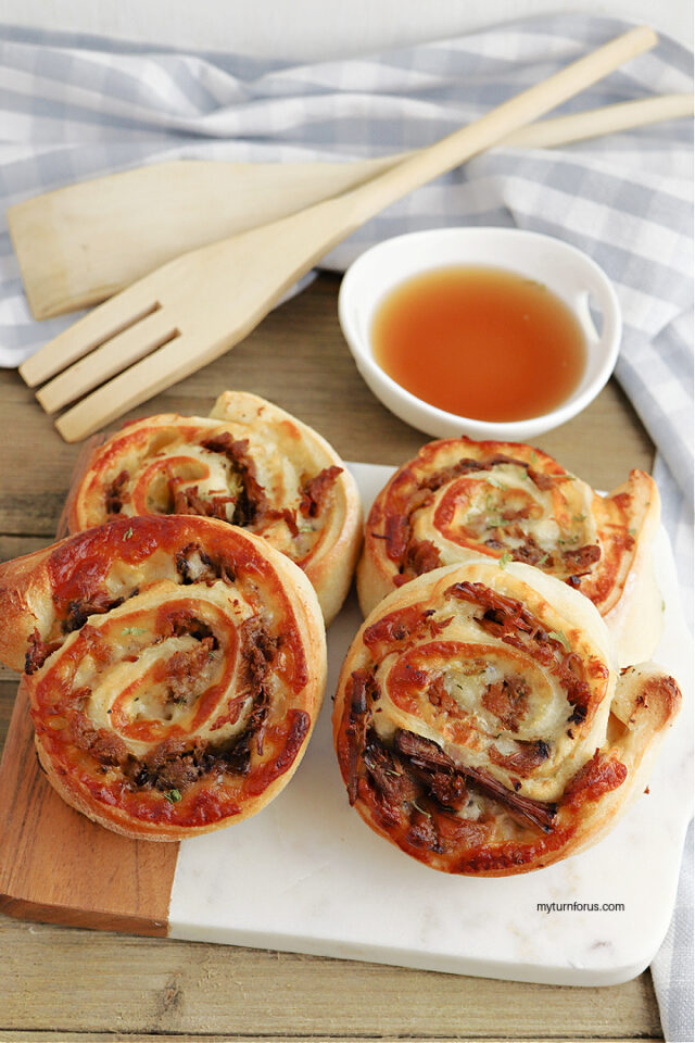 Italian Beef Pinwheels - My Turn for Us