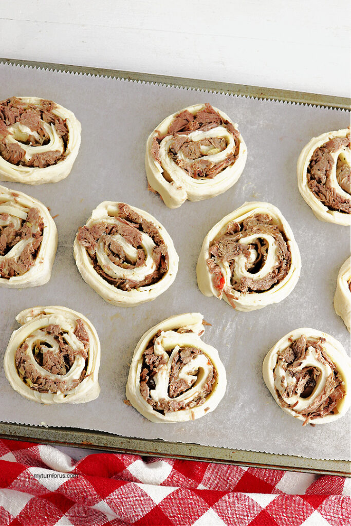 Italian Beef Pinwheels - My Turn for Us