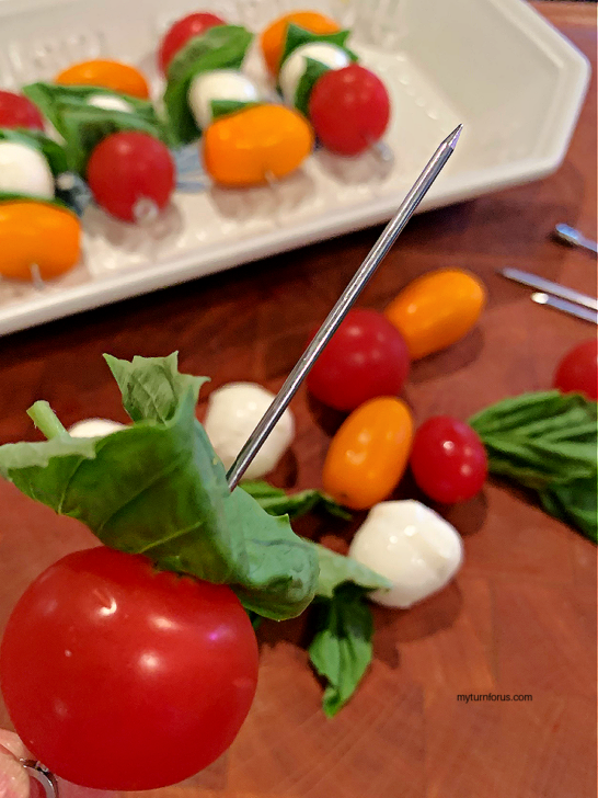 Bocconcini and Tomato Skewers - My Turn for Us