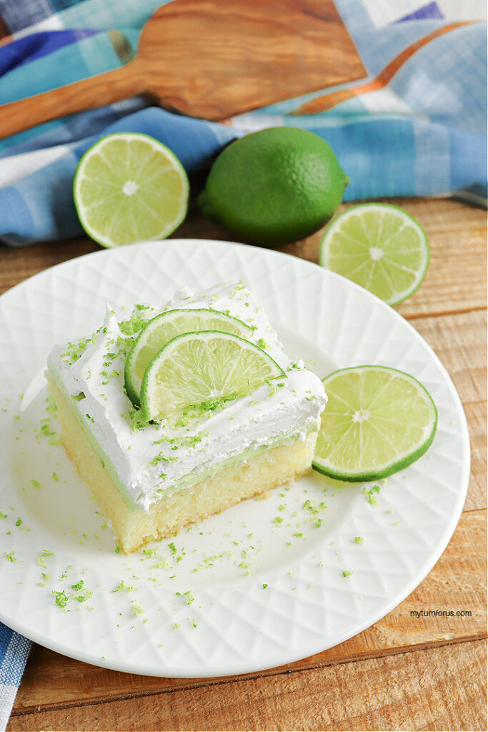 Key Lime Poke Cake - My Turn for Us