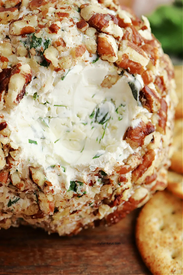 Garlic Herb Cheese Ball - My Turn for Us