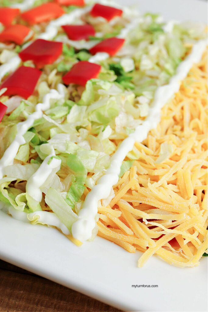 Football Field Taco Dip - My Turn for Us